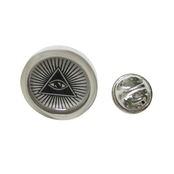 Kiola Designs | Accessories | Bordered All Seeing Eye Pyramid Lapel Pin ...